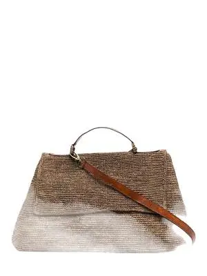 IBELIV Lahady Raffia Handbag - Brown