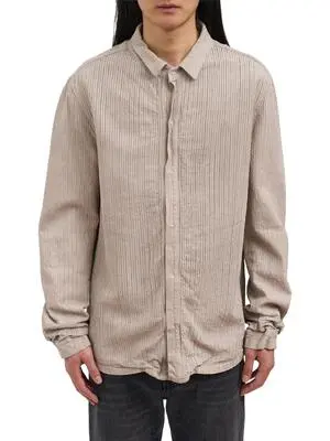 GIORGIO BRATO Textured Shirt Jacket - Grey