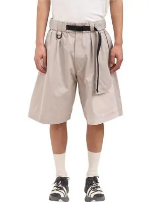 Y3 Cotton Sport Shorts - Beige