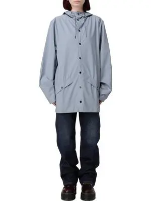 Rains Rains Waterproof Polyester Hooded Raincoat Grey