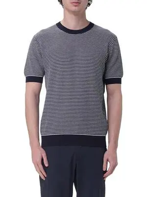 KANGRA Striped Knit Sweater - Blue