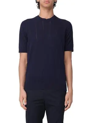 KANGRA Navy Textured Knit Top - Blue