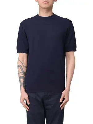 KANGRA Ribbed Knit Pullover - Blue