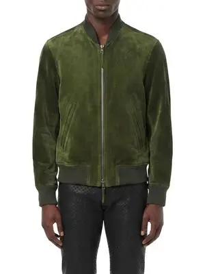 TOM FORD Suede Bomber Jacket - Green