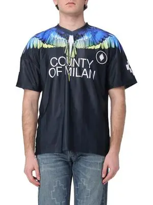 COUNTY OF MILAN Polyester T-shirt With Ali Print - Black