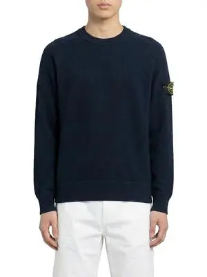 Stone Island Stone Island Cotton Crew Neck Pullover Blue