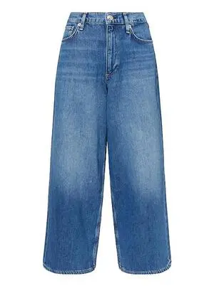 Rag & Bone Andi Cropped Wide-leg Denim Jeans - Millerton