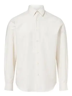 Sunspel Regular-fit Button-up Cotton-blend Shirt - Warm White