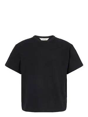 BRAIN DEAD Easy Logo-embroidered Cotton T-shirt - Black