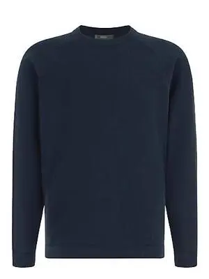 Boggi Milano Crewneck Long-sleeve Jumper - Navy Blue