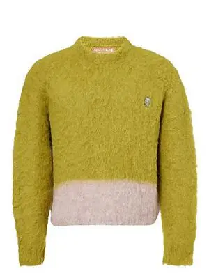 BRAIN DEAD Alpaca-blend Jumper - Lime