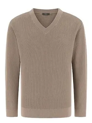 Boggi Milano Cotton-blend Jumper - Taupe