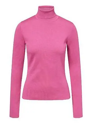 Gabriela Hearst May Roll-Neck Wool And Cashmere-Blend Jumper Fuchsia