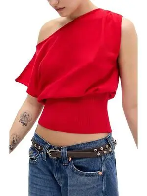BDG URBAN OUTFITTERS Knit Crop Top - Red