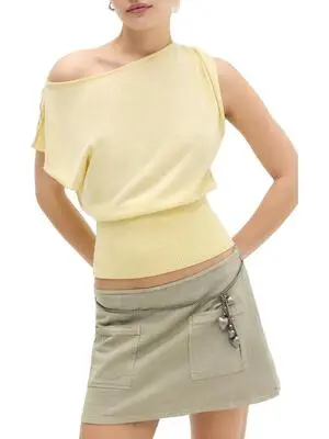 BDG URBAN OUTFITTERS Knit Crop Top - Yellow