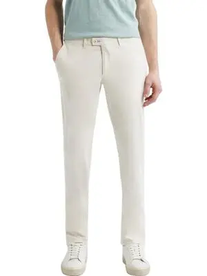 BRAX Fabio Idx Flat Front Modern Fit Cotton Blend Chinos - Sand