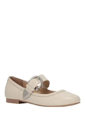 THE FRYE COMPANY Carson Mary Jane Flat - Ecru