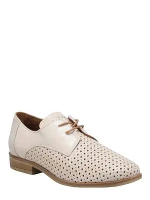 Miz Mooz Issa Perforated Leather Derby - Latte