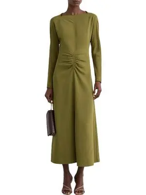 REISS Adriana Ruched Maxi Dress
