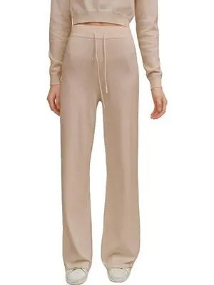 KATHRYN MCCARRON Alex Wide Leg Cashmere Pant - Camel