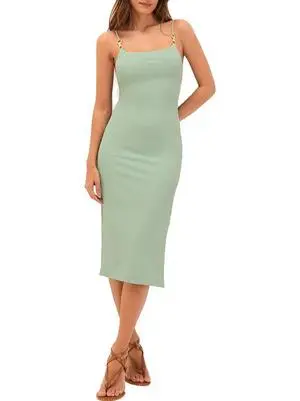 VIX PAULA HERMANNY Lilian Cover-up Midi Dress - Green