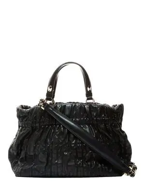 Dior 2000s Quilted Tote Bag - Black