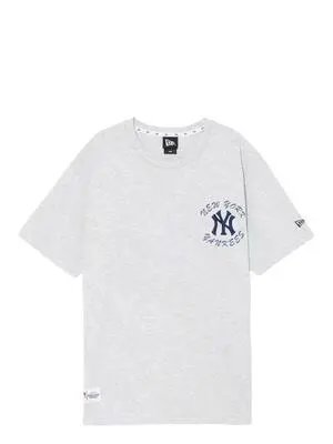 New Era Logo-print T-shirt - Grey
