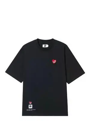 Izzue Logo-embroidered T-shirt - Black
