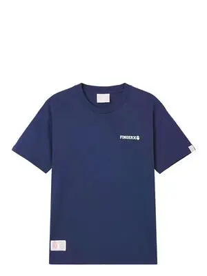 FINGERCROXX Logo-print T-shirt - Blue
