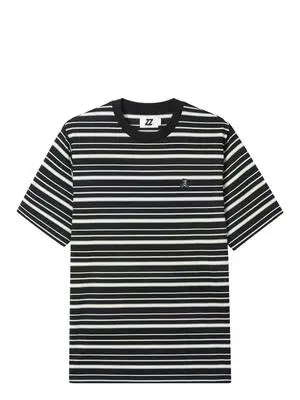 Izzue Striped Bear-detail T-shirt - Black