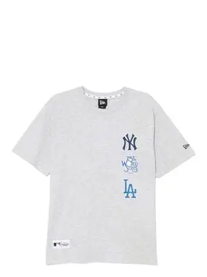 New Era Logo-embrodiered T-shirt - Grey