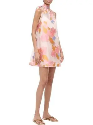 STAUD Albee Floral Mini Dress