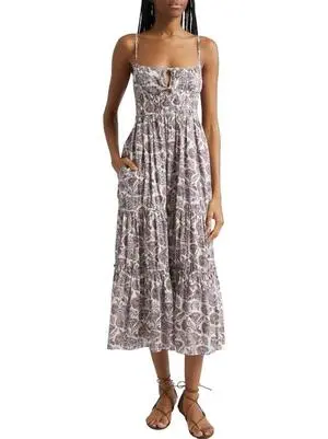 Ulla Johnson Aydin Print Tiered Sundress - Meadow