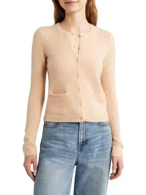 DÔEN Cashmere Cardigan - Light Peach Sorbet