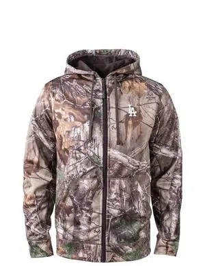 DUNBROOKE Los Angeles Dodgers Trophy Realtree Full-zip Hoodie - Camo