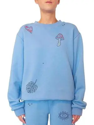 C.BONZ Scribble Doodles Oversized Pullover