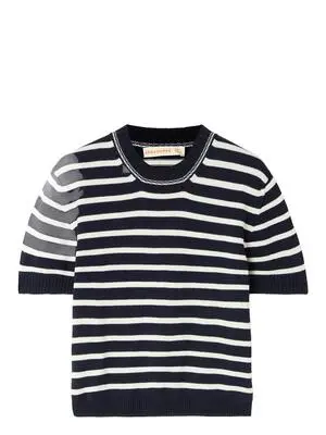 &daughter Shona Striped Organic Cotton Top - Blue