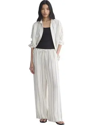 EVERLANE Linen Drawstring Wide Leg Pants
