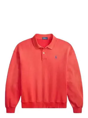 Polo Ralph Lauren Logo-embroidered Long-sleeve Polo Shirt - Red
