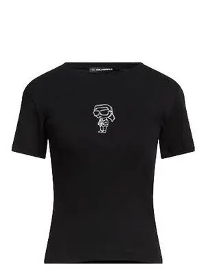 Karl Lagerfeld Organic Cotton Blend T-shirt - Black