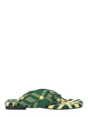 Burberry Thong Sandals - Green