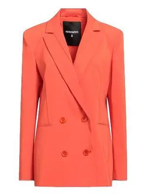 Patrizia Pepe Blazer With Lapel Collar - Orange
