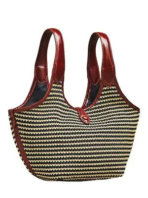 MELIE BIANCO Bondi Raffia Hobo Bag