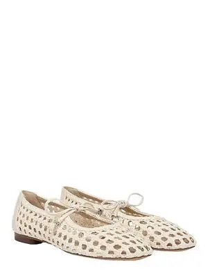 Sam Edelman Marcie Woven Ballet Flats Ivory