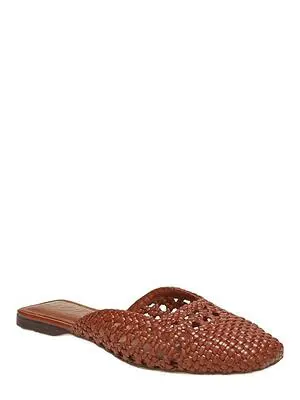 Sam Edelman Nola Woven Mules - Burgundy