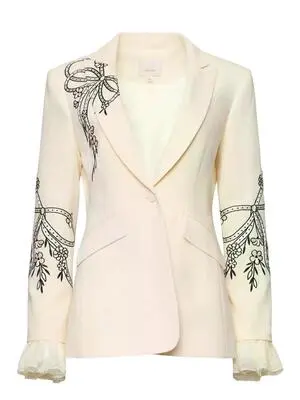 CINQ À SEPT Cinq A Sept Cheyenne Ribbon Blazer