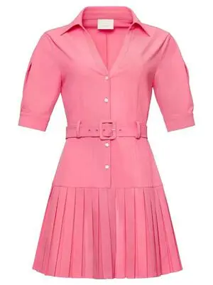 Cinq À Sept Moriah Pleated Mini Dress Pink