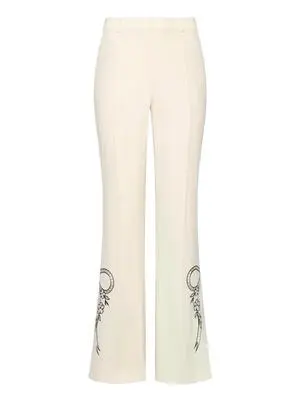 Cinq À Sept Abeline Floral Trousers - Neutrals