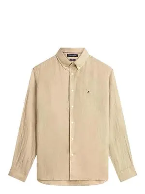 Tommy Hilfiger Logo-embroidered Shirt - Neutrals