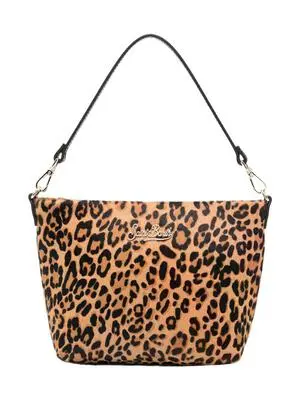 MC2 SAINT BARTH Leopard-print Shoulder Bag - Neutrals